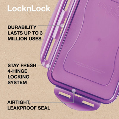 LocknLock Eco Rectangular Plastic Microwave Safe Food Storage Container ...