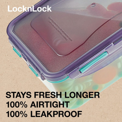LocknLock Eco Rectangular Plastic Microwave Safe Food Storage Container ...