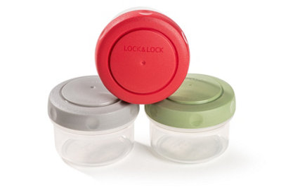 LocknLock Mini Clear Round Plastic Airtight Reusable Food Storage ...