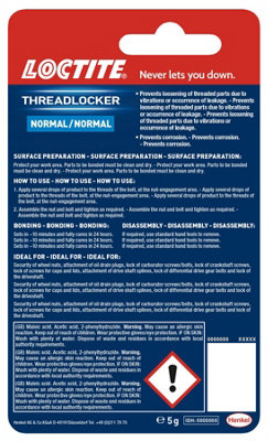 Loctite Medium Strength Easy to Use Threadlocker Transparent Adhesive ...