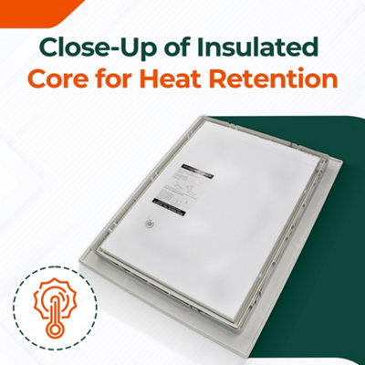 Loft Access Door Hinged Insulated Top Loft Trap Door Easy Opening Attic ...