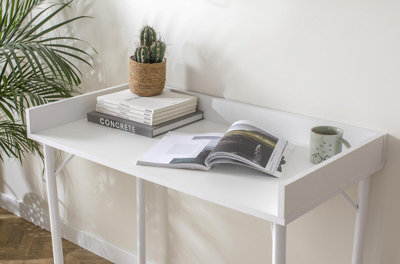 Loft Home Computer Desk - White & White | DIY at B&Q