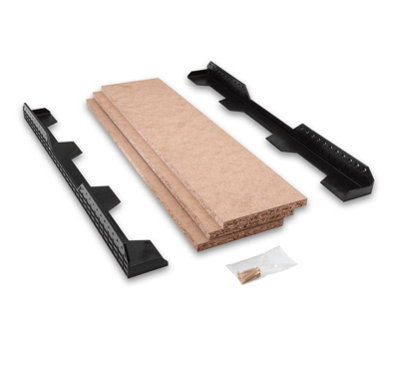 Loft Ledge raised storage boarding truss shelf thick insulation kit by ...