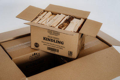 Log-Barn 4x Kiln Dried Kindling 2kg Per box, perfect for starting all ...