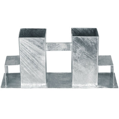 Log Holder Set of 2 - brackets, galvanised, for indoor and outdoor use ...