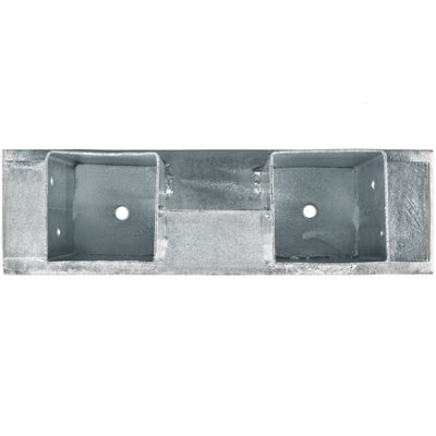 Log Holder Set of 2 - brackets, galvanised, for indoor and outdoor use ...