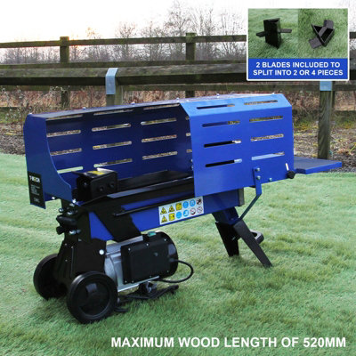 Log Splitter 7 Ton Hydraulic 3L Electric 2200 Watt Motor Wood Timber ...
