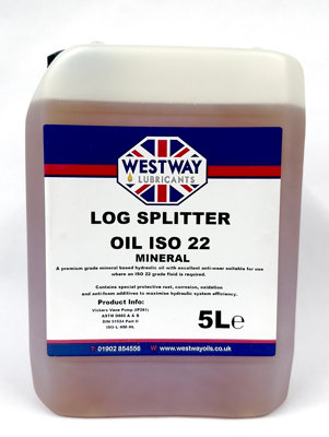 Log Splitter Oil ISO 22 Mineral by Westway Lubricants Ltd