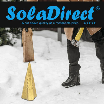 Log Splitter Wedge, 2.0 KG / 4.4 LBS, Wood Splitting Wedge, Diamond ...