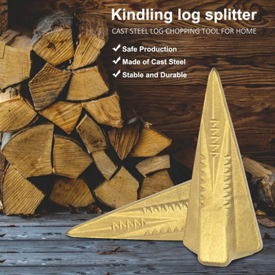 Log Splitter Wedge, 2.0 KG / 4.4 LBS, Wood Splitting Wedge, Diamond ...