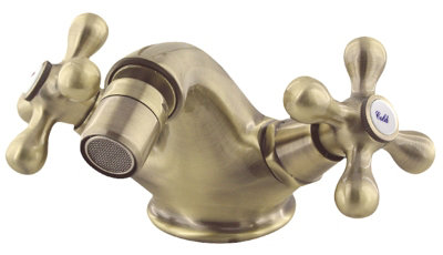 Loge Elegant Standing Bidet Antique Brass Tap Faucet with Ancient Retro ...