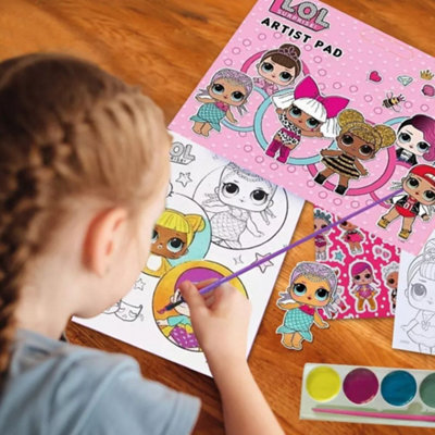 Lol Surprise Art & Crafts Colouring Painting Set Colour Fun Girls Xmas Toy