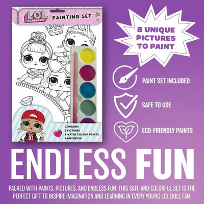 Lol Surprise Art & Crafts Colouring Painting Set Colour Fun Girls Xmas Toy