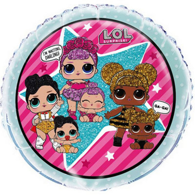Lol Surprise Unique Party Circle Foil Balloon Mulicoloured (One Size)