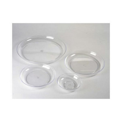 Lomey Plastic Food Presentation Party Dish Clear (6 Inch) | DIY at B&Q