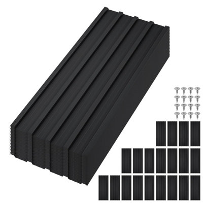 London Boutique 20 Pack Corrugated Roofing Sheets, 42.6x108cm ...