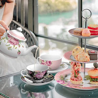 London Boutique Tea Cup and Saucer Set 1 Afternoon Tea Set New Bone ...