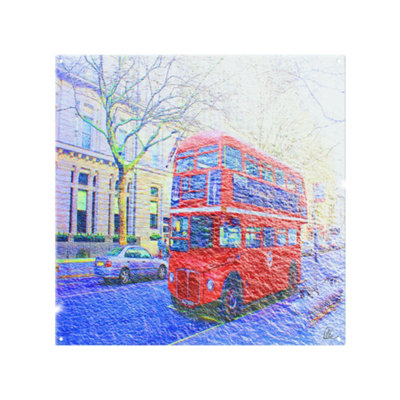 London Bus Red Splash Back designer style