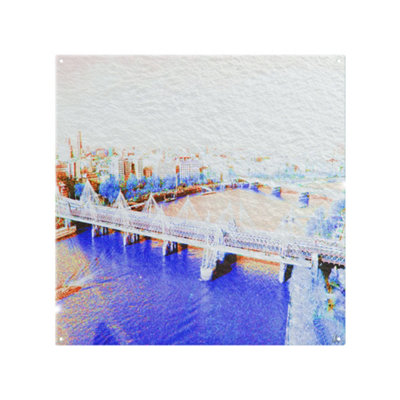 London Eye Veiw Blue Splash Back designer style