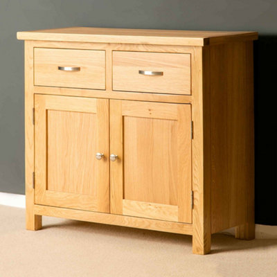 London Oak Small Sideboard Fully Assembled - By Roseland Furniture