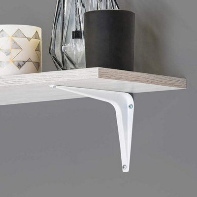 London Shelf Brackets White - Pack of 10 - Heavy Duty Wall Mounted ...