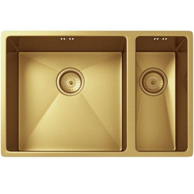 London Sink Company Kensington 1.5 Bowl Brushed Stainless Steel ...