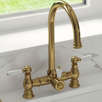 London Sink Company LSC Traditional Bridge 3in1 Boiling Water Kitchen ...