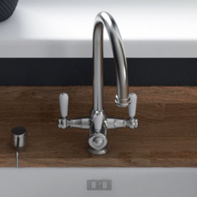 London Sink Company LSC Traditional Cruciform 3-in-1 Boiling Hot Water ...