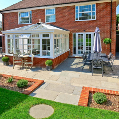 LONDON STONE GRAPHITE GREY 22MM LIMESTONE PAVING SLABS 900X600 PACK OF ...