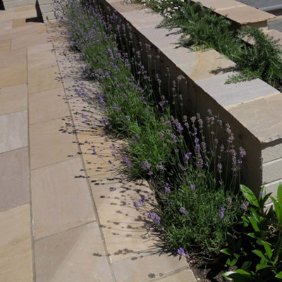 London Stone Raj Green 22mm Indian Sandstone Paving Slabs 900x600 Pack ...