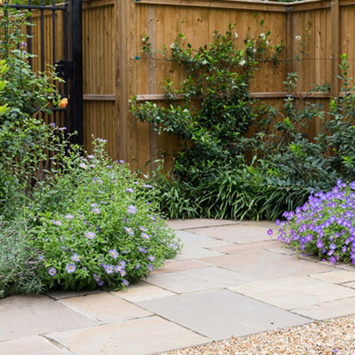 LONDON STONE RAJ GREEN 22MM INDIAN SANDSTONE PAVING SLABS PATIO PACK AS ...