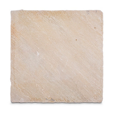 LONDON STONE TUMBLED MINT 22MM INDIAN SANDSTONE PAVING SLABS PATIO PACK ...