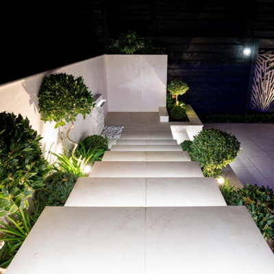 London Stone Venetian Beige 20mm Porcelain Paving Slabs 900x600 Pack of ...