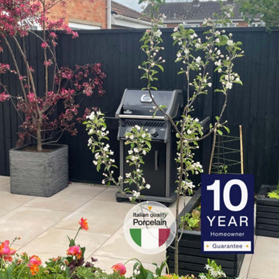 London Stone Venetian Beige 20mm Porcelain Paving Slabs 900x600 Pack of ...