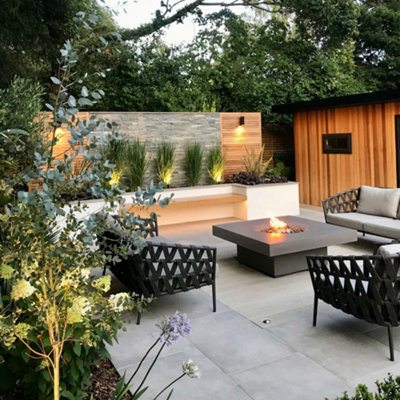 London Stone Venetian Grey 20mm Porcelain Paving Slabs 900x600 Pack of ...