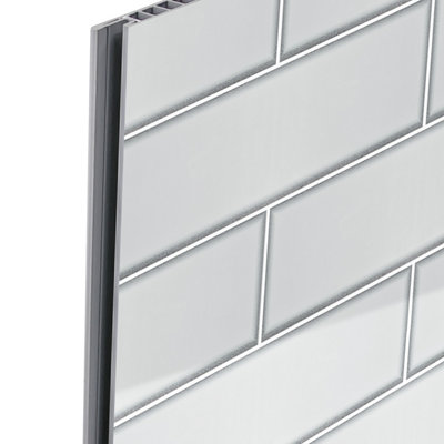 London Tile Effect Bathroom PVC Cladding Shower Wet Wall Panels 1m x 2 ...