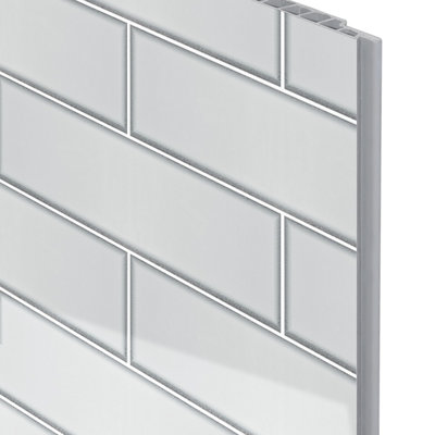 London Tile Effect Bathroom PVC Cladding Shower Wet Wall Panels 1m x 2 ...