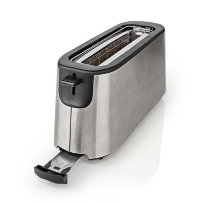 Long 1 Slot Stainless Steel Toaster, 1000W with 6 Browning Levels ...