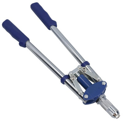 Long Arm Pop Pot Riveter Tool Double Handle For Rivets 3.2mm - 6.4mm