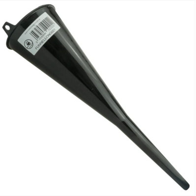 Long Funnel Black - Fuel Funnel with Fine Mesh Filter for Easy ...