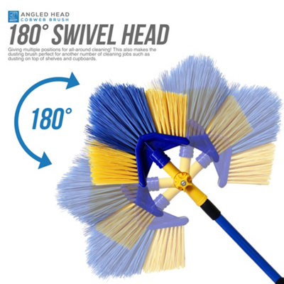Long Handle Angled Cobweb Brush Duster For Cleaning