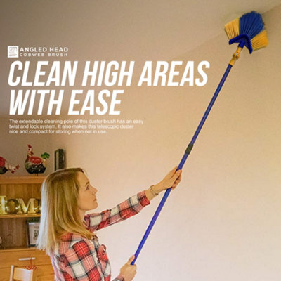 Long Handle Angled Cobweb Brush Duster For Cleaning