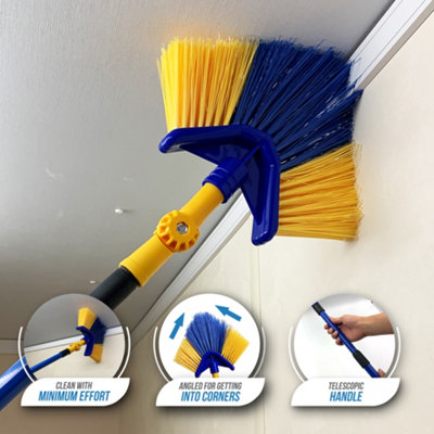 Long Handle Angled Cobweb Brush Duster For Cleaning