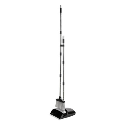 Long Handled Dustpan and Brush Set - Brush And Dustpan - 130cm Extendable Handle Brush And ...
