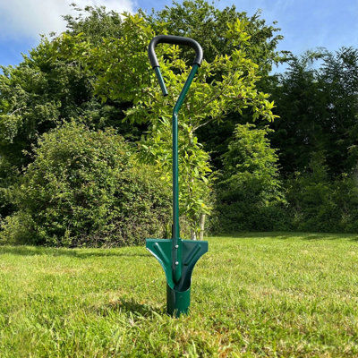 Long Handled Metal Bulb Planter Garden Planting Tool