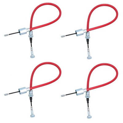 Long Life ALKO Bowden Quick Connect Brake Cable Mushroom End 530mm 4pc