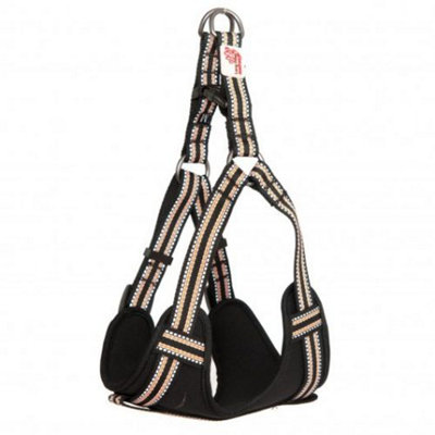 Long Paws Comfort Collection Harness Black Medium 42-65cm