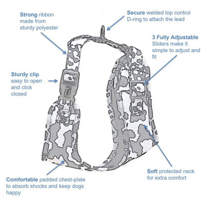 Long Paws - Funk the Dog Harness-Mustard Panda Small