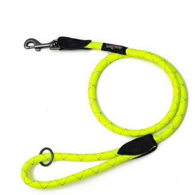 Long Paws Urban Trek Reflective Rope Leash, Neon Yellow, Medium - 120cm ...