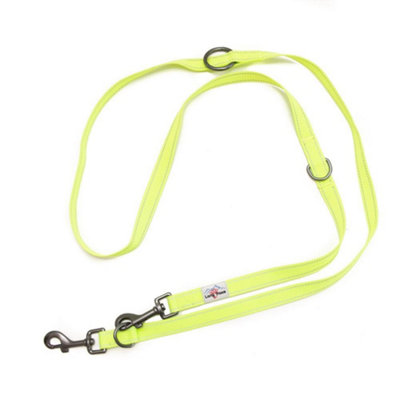 Long Paws Urban Trek Reflective Webbing Training Leash, Neon Yellow ...